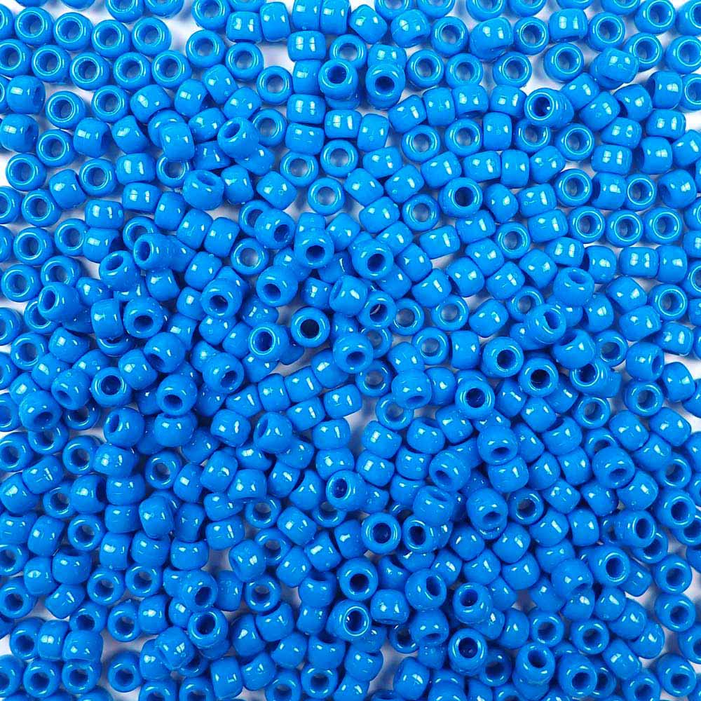 True Blue Plastic Pony Beads, Bracelets, Jewelry, Craft, Made in USA ...