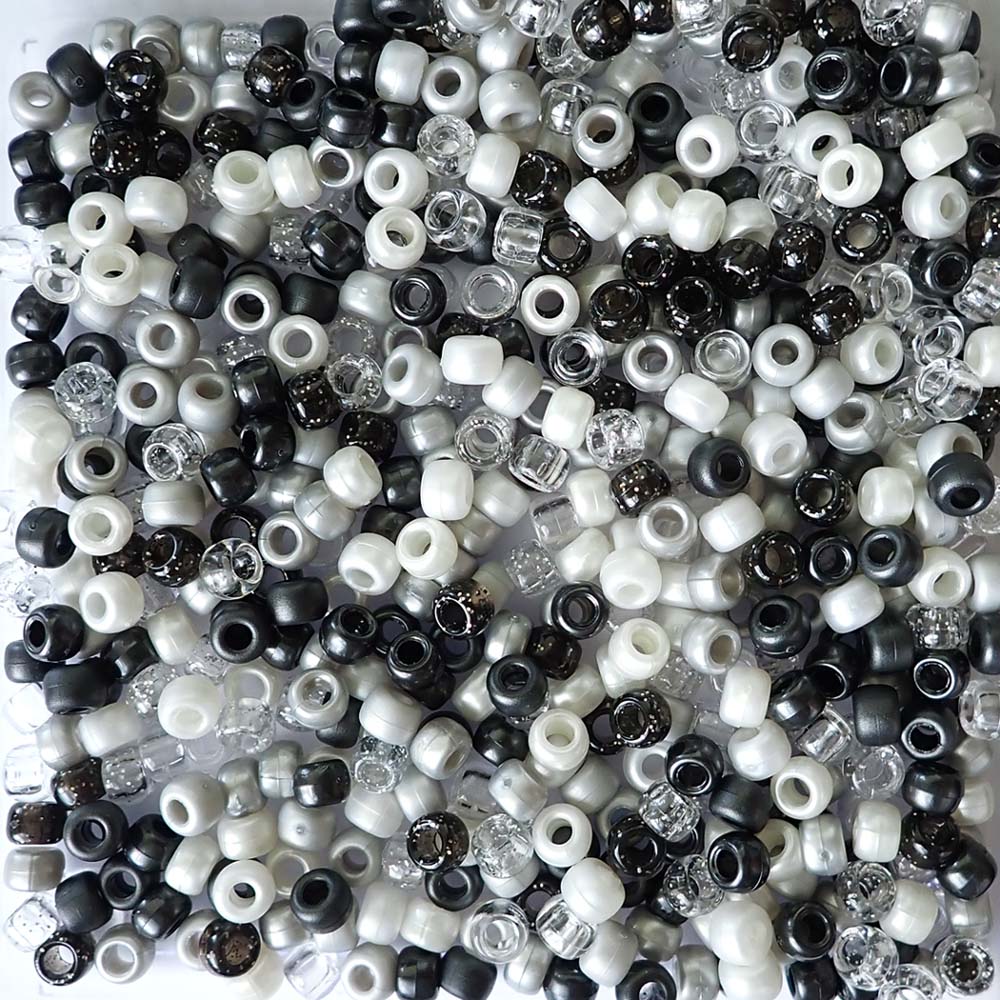 PLASTIC PONY BEADS - regular size & mini size, MINI PONY BEADS 4x7mm ...